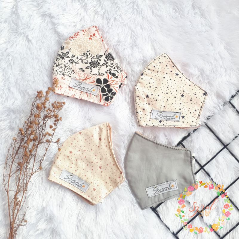 Jual Masker Kain 3 Ply Hijab dan Non Hijab (Syral Mask) | Shopee Indonesia
