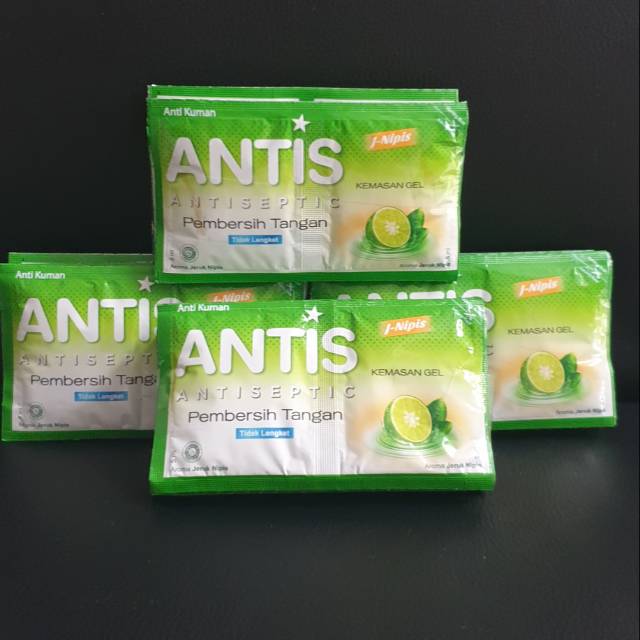 Jual Antis Antiseptic Gel jeruk Nipis 5ml x 24 sachet | Shopee Indonesia