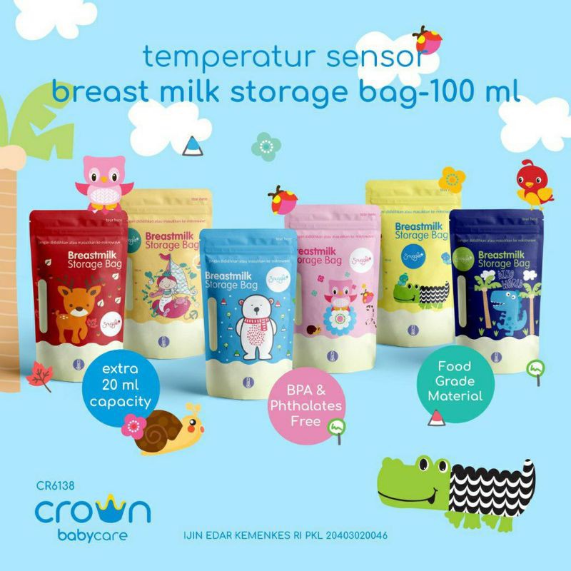 Jual Crown Kantong Asi Temperature Sensor 120 ml | Shopee Indonesia