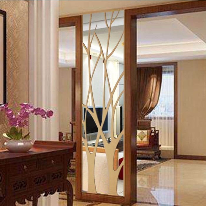 Jual DIY Stiker Dinding Cermin Pohon Wallpaper Dekorasi Wall Sticker ...