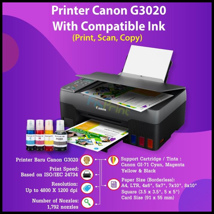 Jual Printer Canon G3020 Ink Tank System Print Scan Copy Wifi Tinta ...