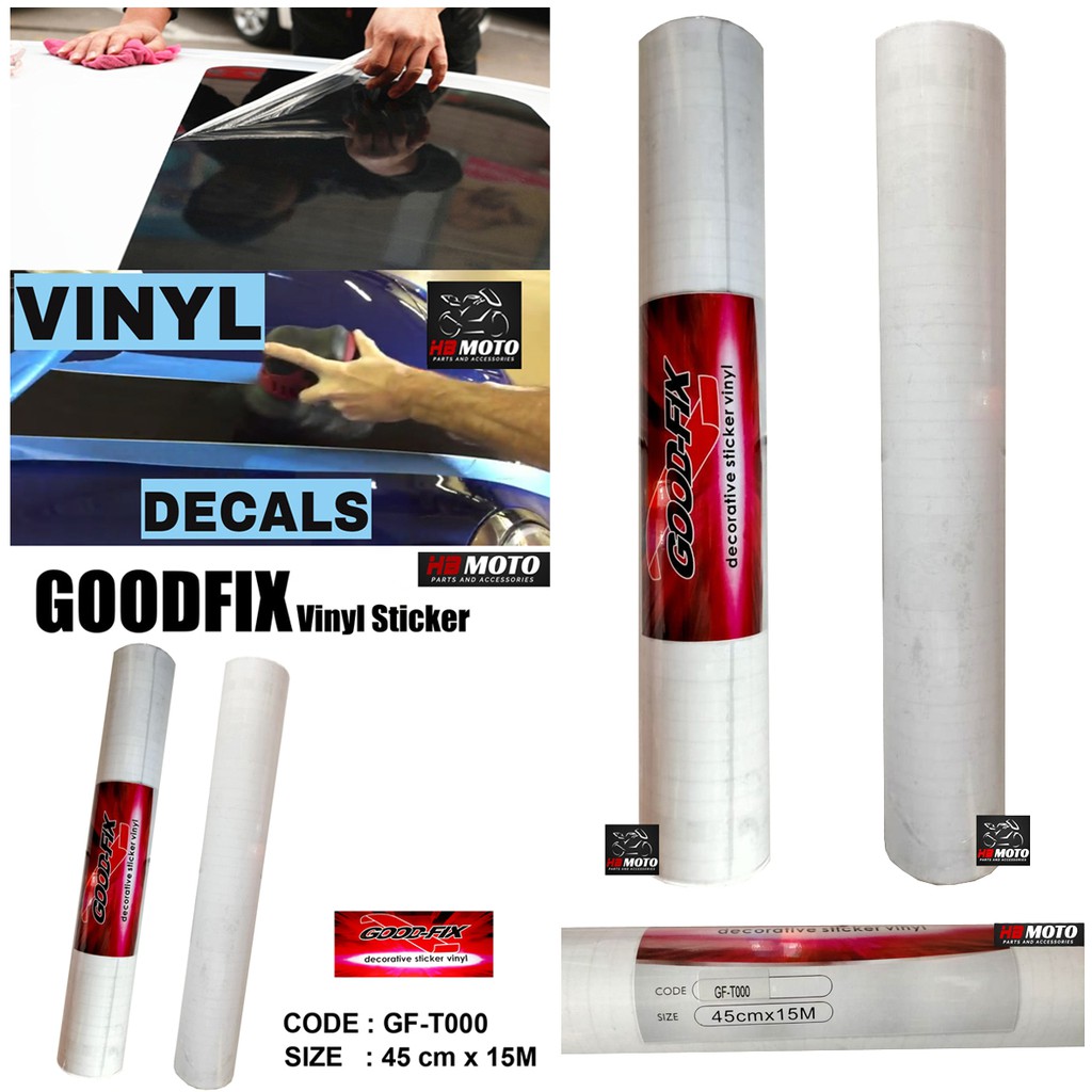 Jual Sticker Vinyl GoodFix Putih (white) Transparan (GF-T000 ...