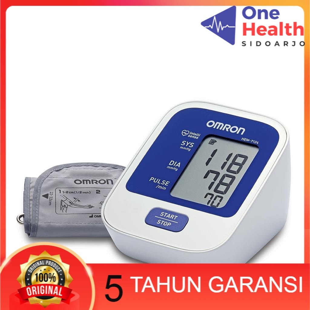 Jual Omron Tensimeter Digital HEM-7124 Kemenkes Bergaransi 5 Tahun | Shopee Indonesia