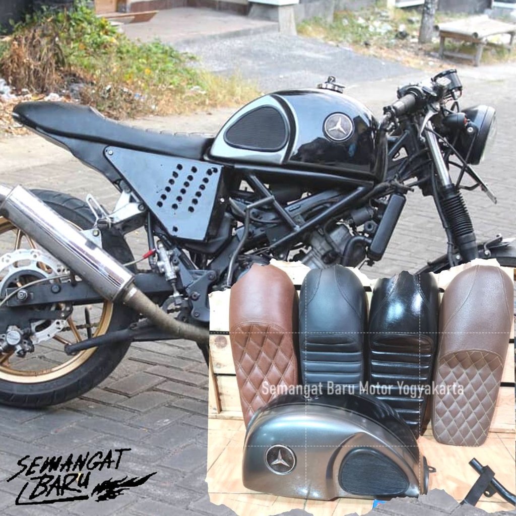 Jual TANGKI CAFERACER JUMBO PLUS JOK PREMIUM CAFERACER TIGER THUNDER ...