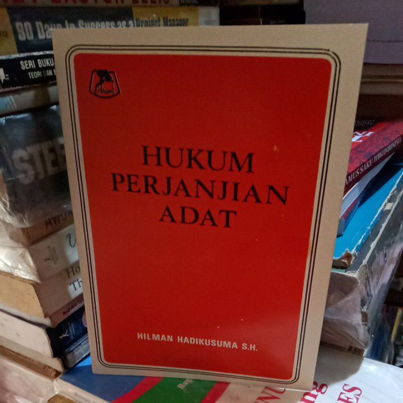 Jual HUKUM PERJANJIAN ADAT BY.HILMAN H | Shopee Indonesia