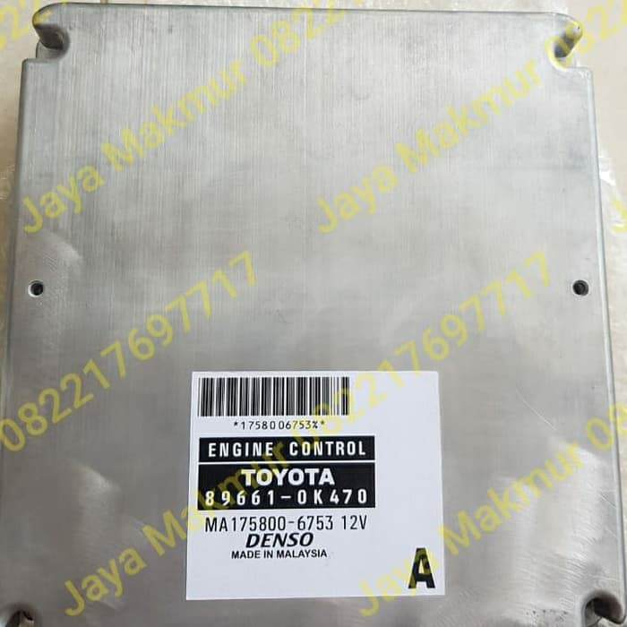 Jual Komputer Computer Ecu Toyota Hilux Dan Innova Diesel 89661-0k470 ...