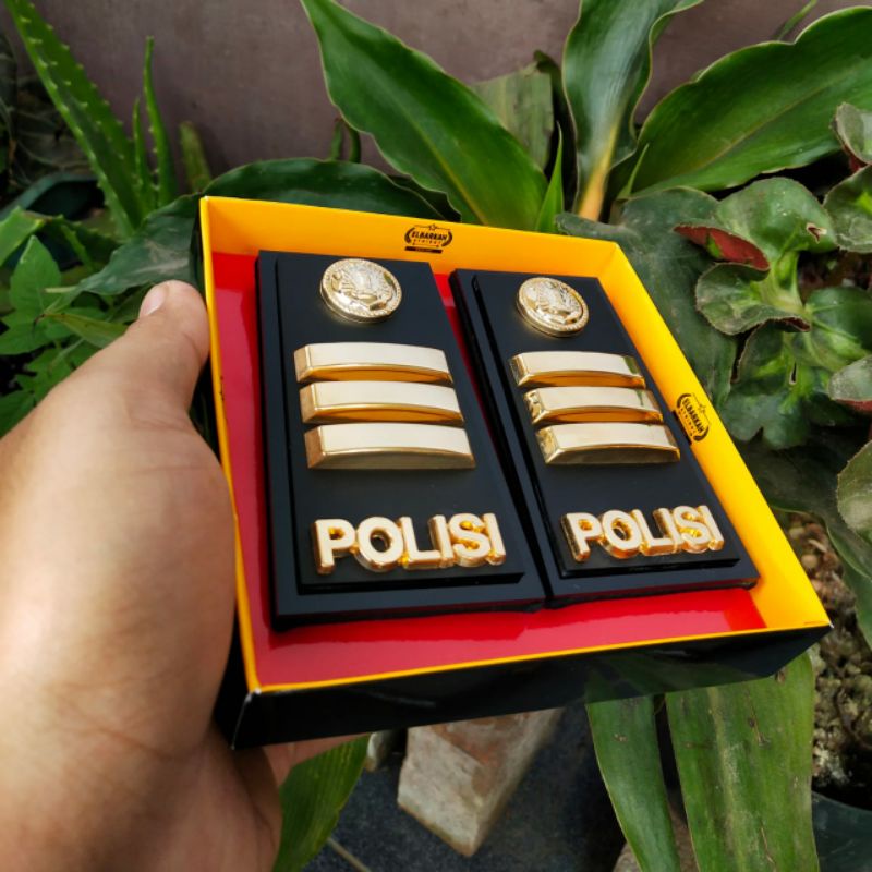 Jual PANGKAT POLRI PERWIRA / AKP / FULL AKRILIK DOVE TANDA PANGKAT ...