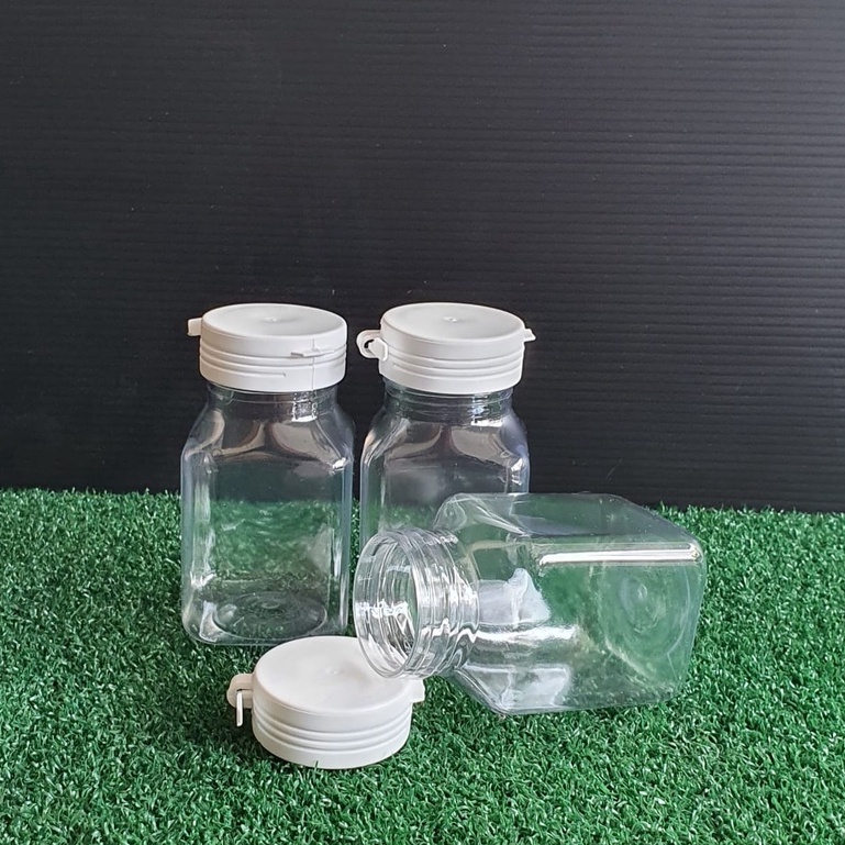 Jual Botol PET Kapsul 140ml/ 60 Plastik Kotak Bening | Shopee Indonesia