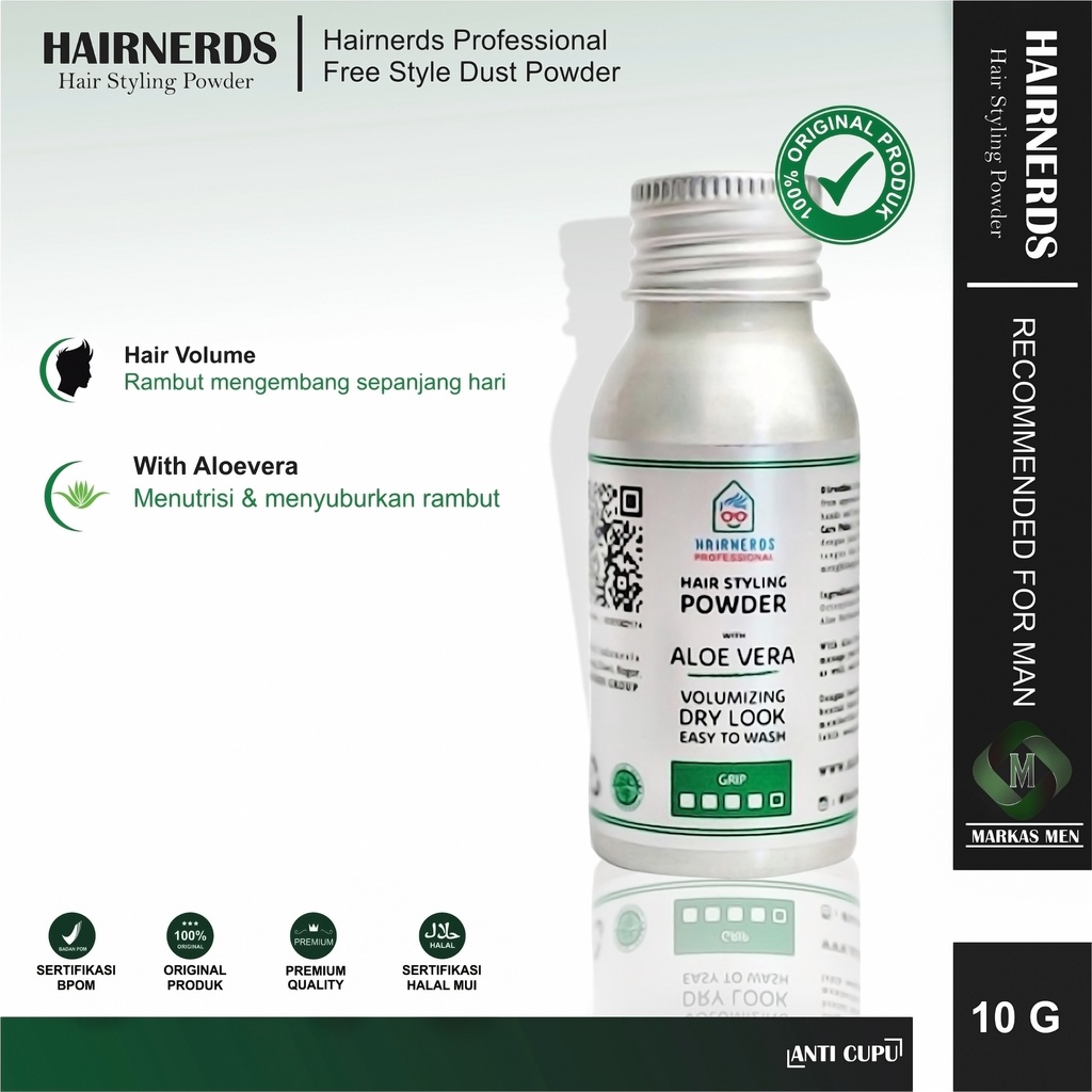 Jual HAIRNERDS PROFESSIONAL Hair Styling Powder With Aloevera ...