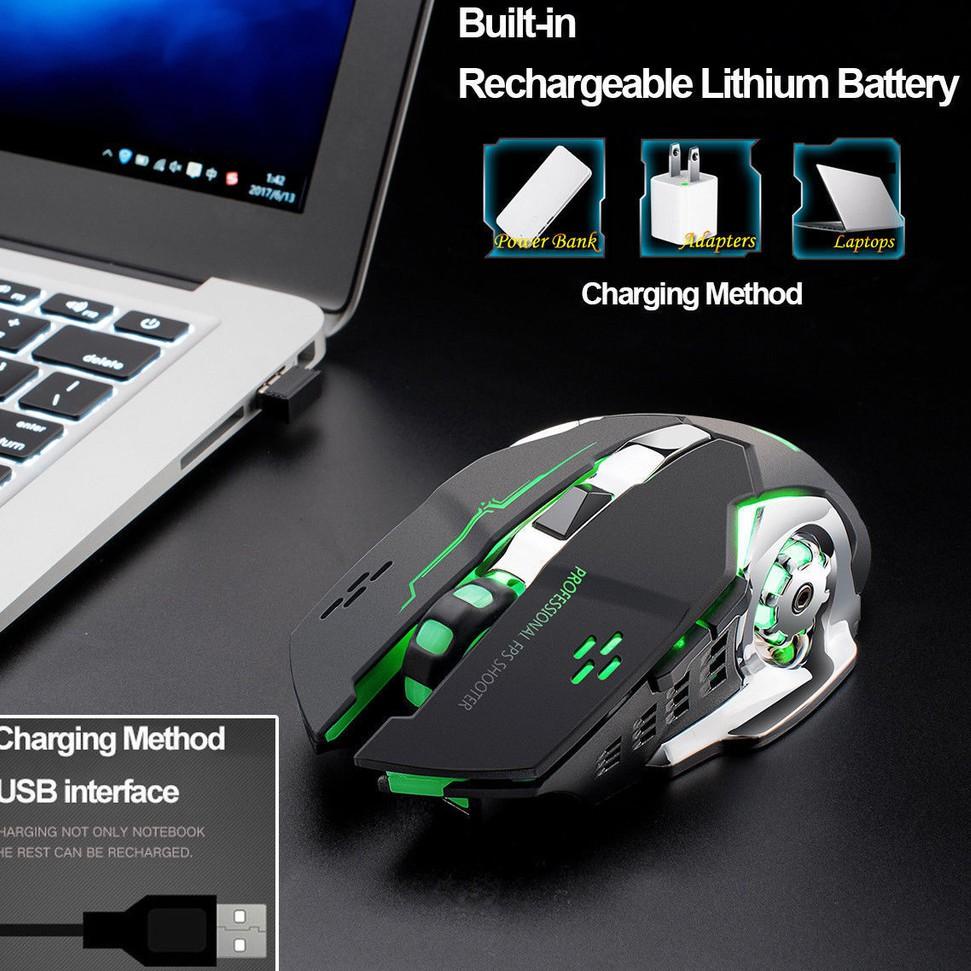 Jual Serbuuuu.. Mouse Wireless Gaming Recharging Technology 1800 DPI ...