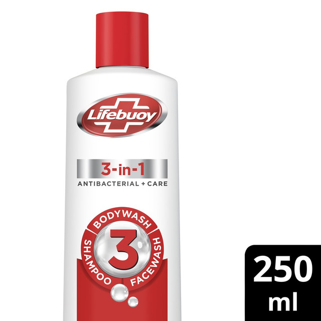 Jual LIFEBUOY Sabun Mandi Cair Body Wash + Shampoo + Face Wash 3in1 ...
