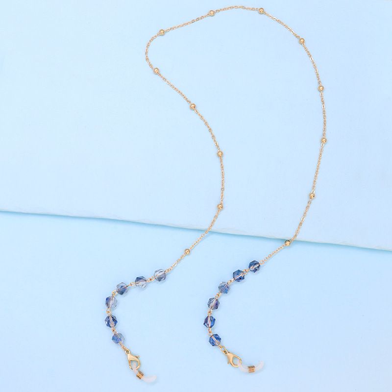 Jual COD Strap Mask + Gantungan Kacamata 2in1 Rantai Chain Manik Biru ...