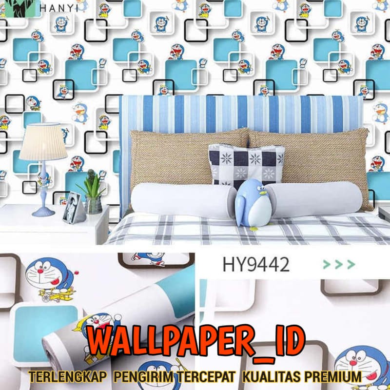 Jual Wallpaper Sticker Dinding Karakter Doraemon Kotak Hitam Putih PREMIUM | Shopee Indonesia