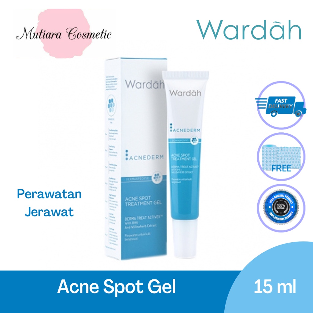 Jual Wardah Acnederm Acne Spot Treatment Gel 15 ml | Shopee Indonesia