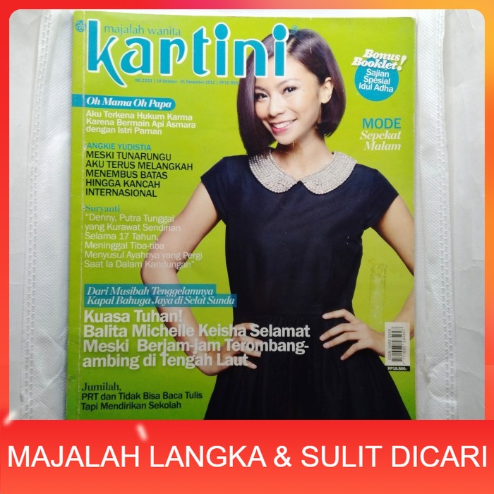 Jual Majalah KARTINI No.2333 Nov 2012 Cover SHAREEFA DAANISH Langka | Shopee Indonesia