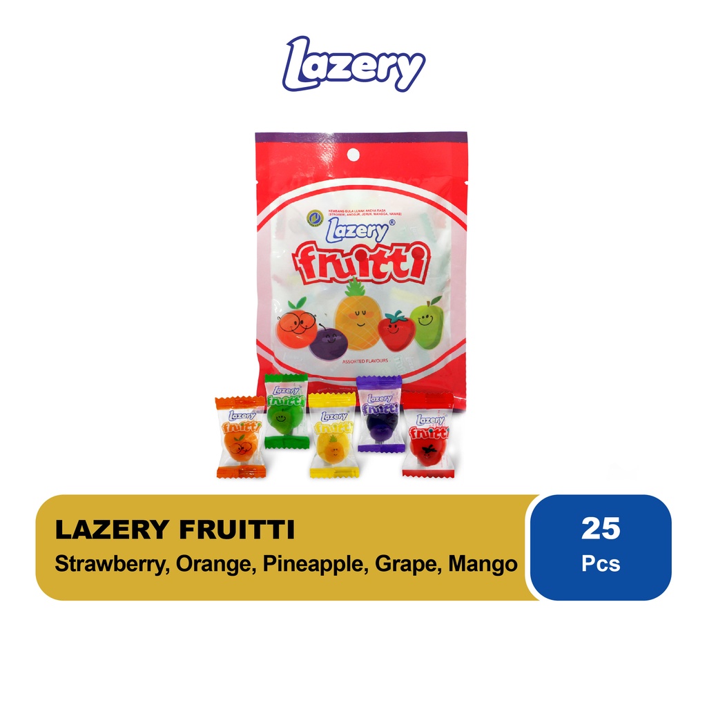 Jual Permen Lazery Fruitti 67 gram - Lazery Fruitti Candy | Shopee ...