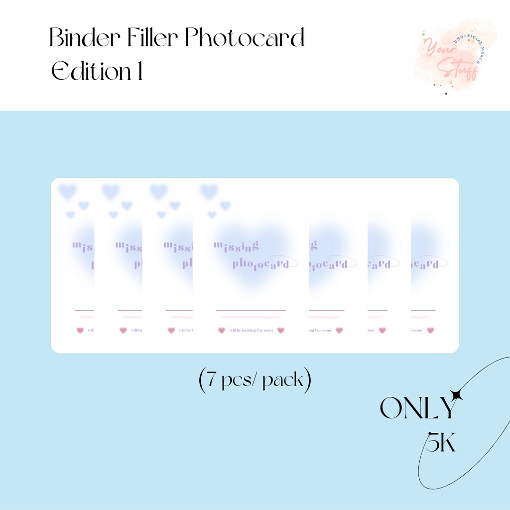 Jual BINDER FILLER PHOTOCARD | Shopee Indonesia