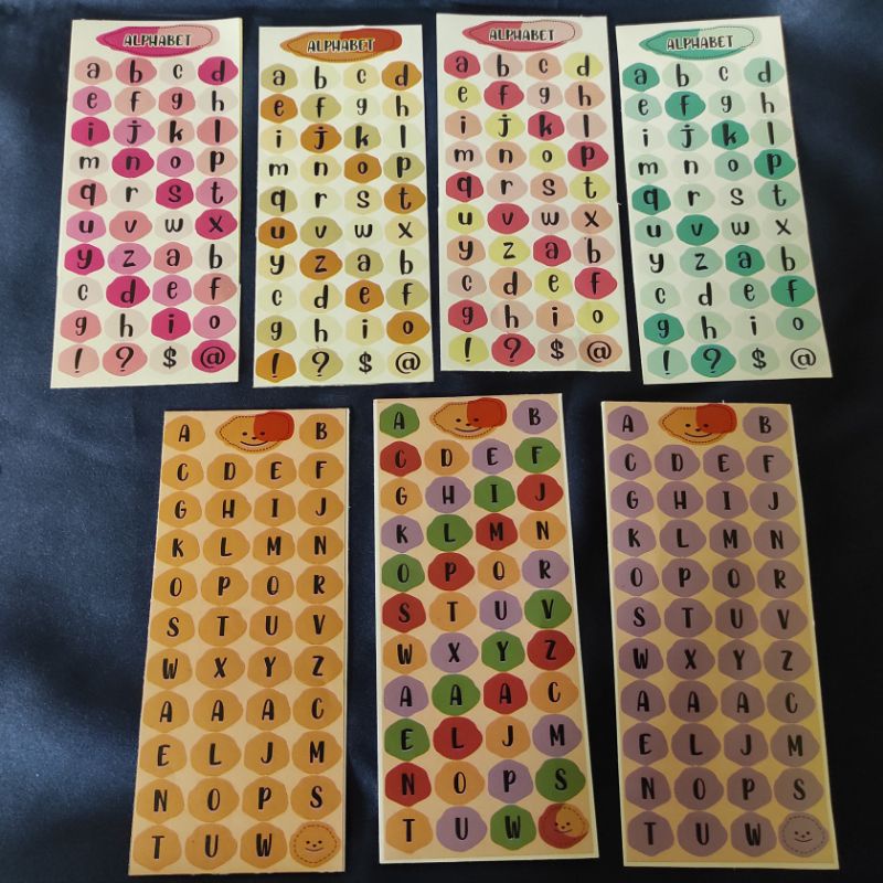 Jual stiker alfabet stiker panda stiker journal alphabet stiker Deco ...