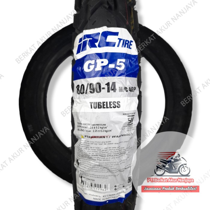 Jual Ban Motor IRC GP5 80/90 Ring 14 Tubeless Honda Beat Semi Trail ...