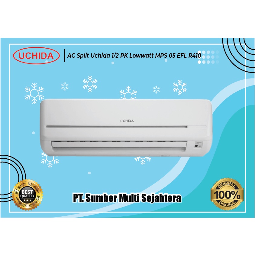 Jual AC Split Uchida 1/2 PK Lowwatt MPS 05 EFL R410 | Shopee Indonesia