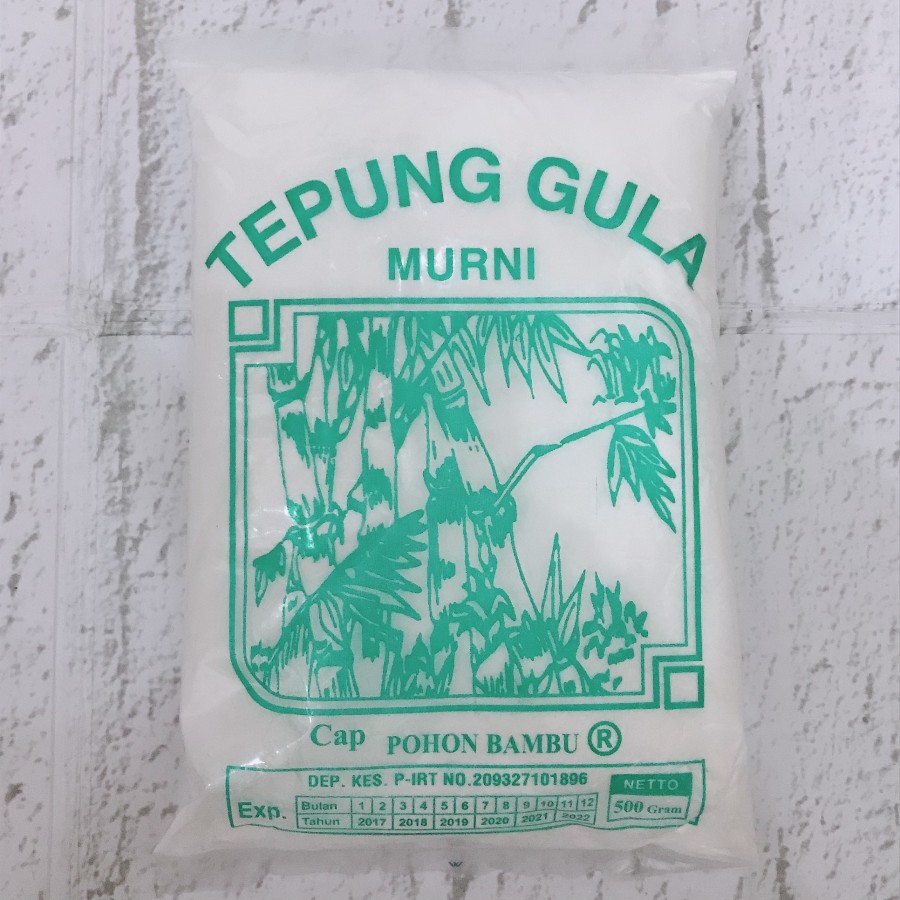 Jual Tepung gula Murni halus cap pohon bambu 500gr/500 gr - Tepung gula ...