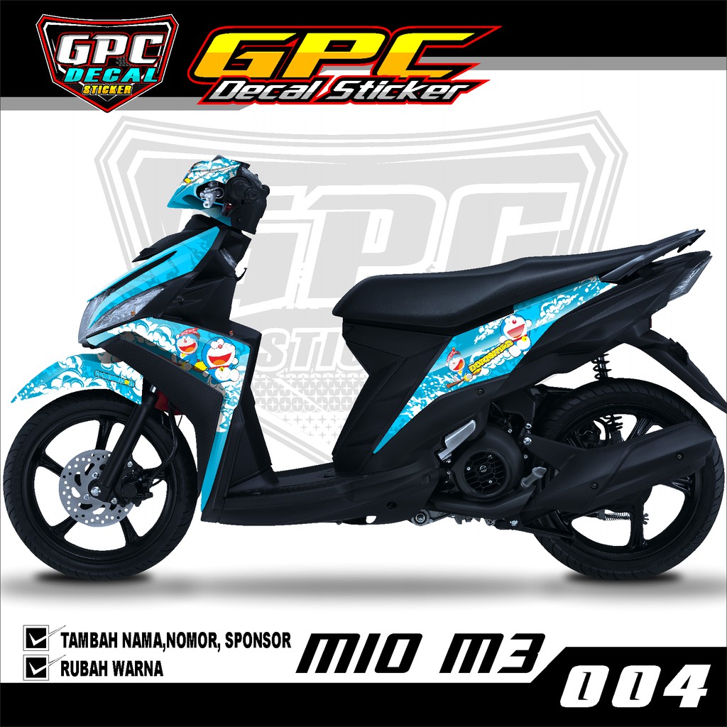 Jual Decal Sticker Yamaha MIO M3 004 Fullbody Doraemon -Desain-dekal ...