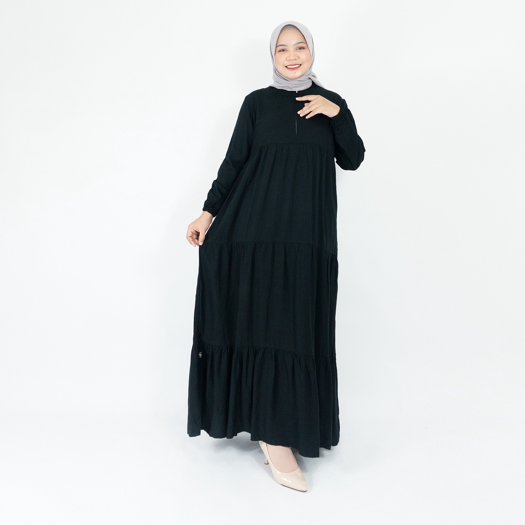 Jual GAMIS POLOS WANITA DENGAN MODEL SUSUN GAMIS ALL SIZE LD 105 120 ...