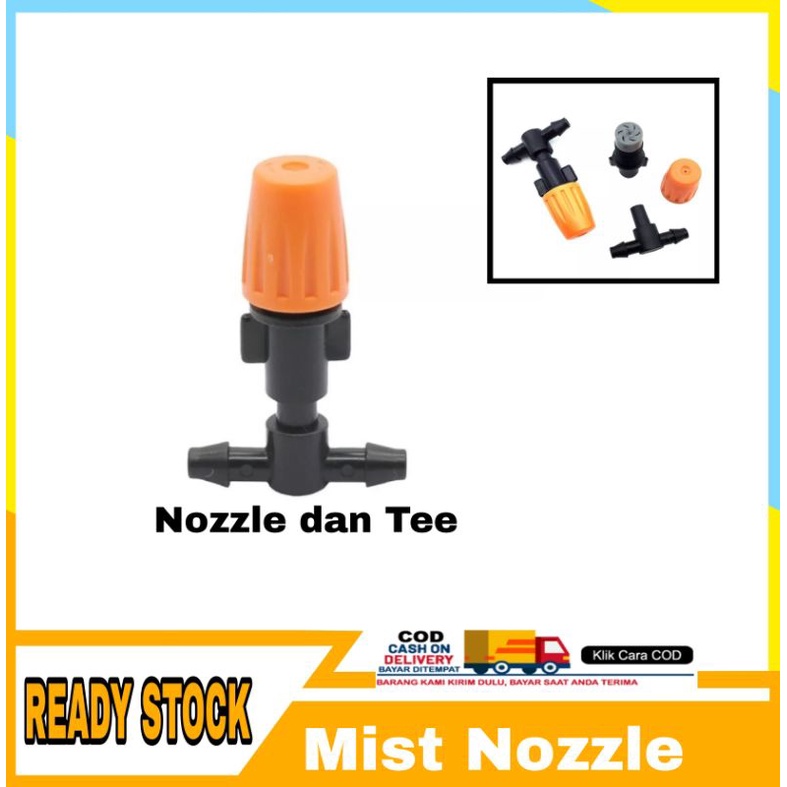 Jual NOZEEL MISTING HEAD SPRAYER ORANGE / NOZZEL / NOZZLE EMBUN ALAT ...