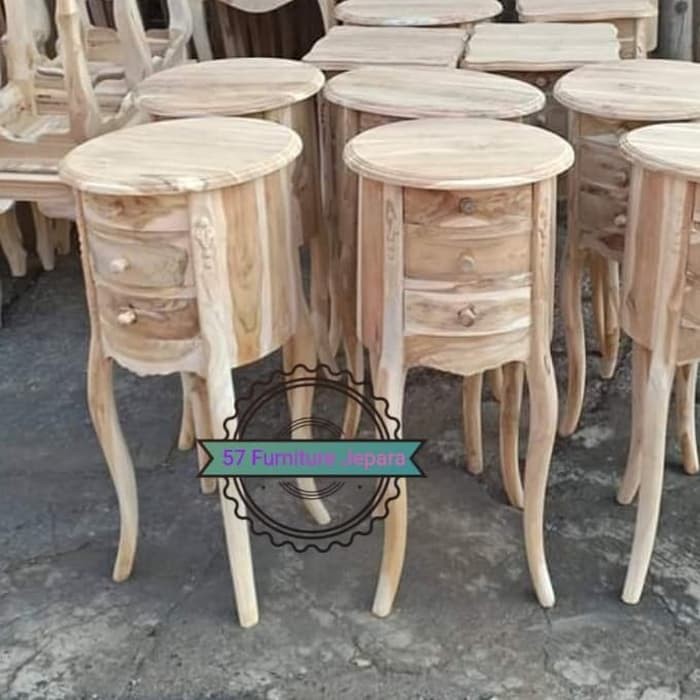 Jual Nakas hias jati laci 3 - Meja kecil pajangan unik antik mentahan ...