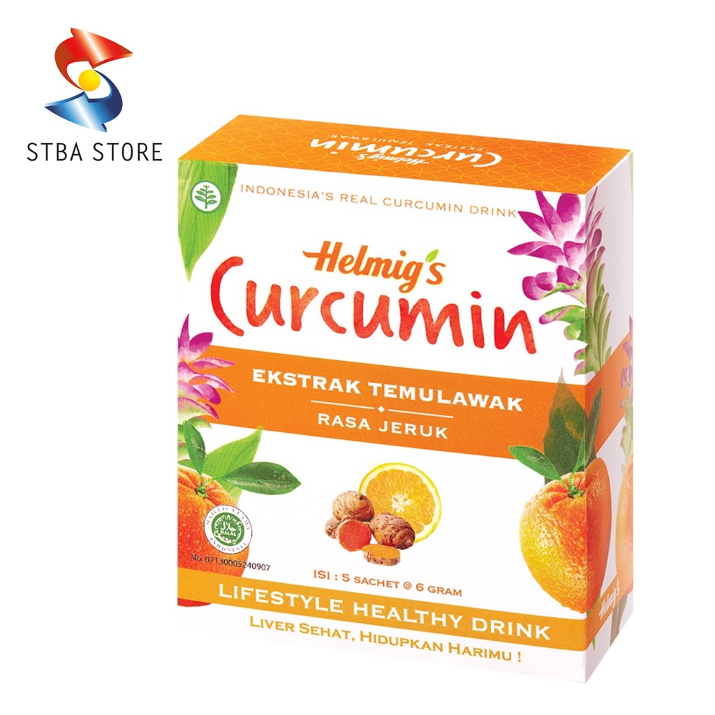 Jual Helmig's Curcumin Ekstrak Temulawak Jeruk (@ 5 sachet) | Shopee ...