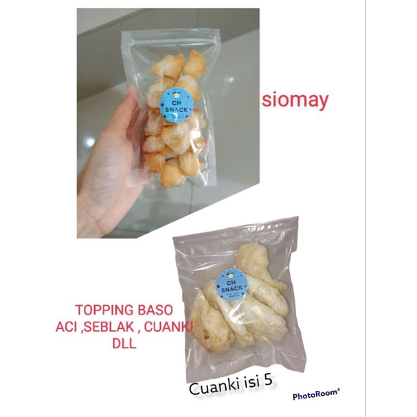 Jual Topping baso aci boci seblak cuanki ( SIOMAY , CUANKI LIDAH ...