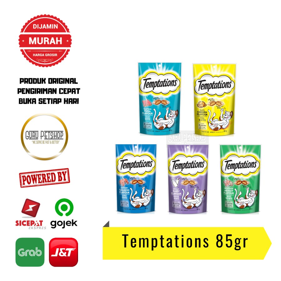 Jual Temptation Snack Kucing 75gr Camilan Kucing Cat Treats | Shopee ...