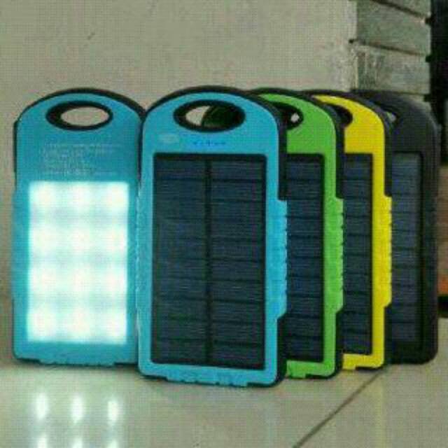 Jual POWER BANK/POWERBANK SOLAR KARET LAMPU EMERGENCY LED | Shopee ...