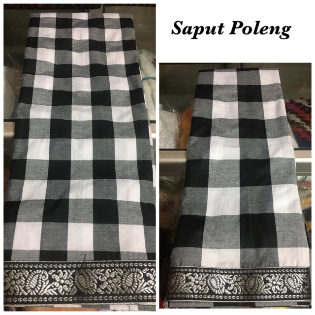 Jual Saput Poleng / Saput Kotak Poleng / Saput Catur Bali (Dewasa ...