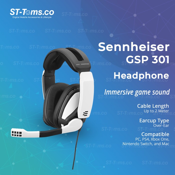 Jual Epos Sennheiser GSP 301 / GSP301 / gsp 301 Gaming Headset Headphone | Shopee Indonesia