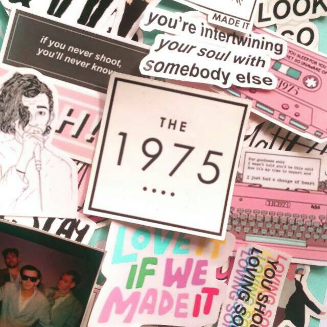 Jual The 1975 Deco Sticker Pack include 30+ pcs Waterproof aesthetic ...