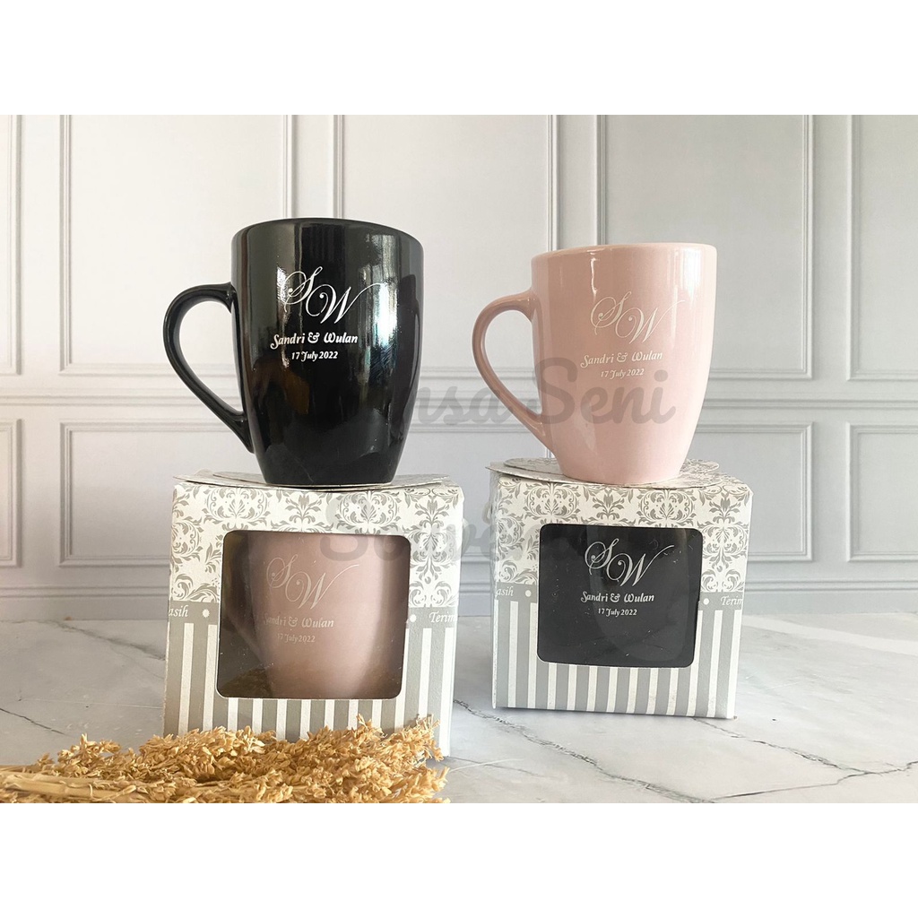 Jual Souvenir Gelas Minum Mug Corning Corel Keramik Gagang Porselen ...