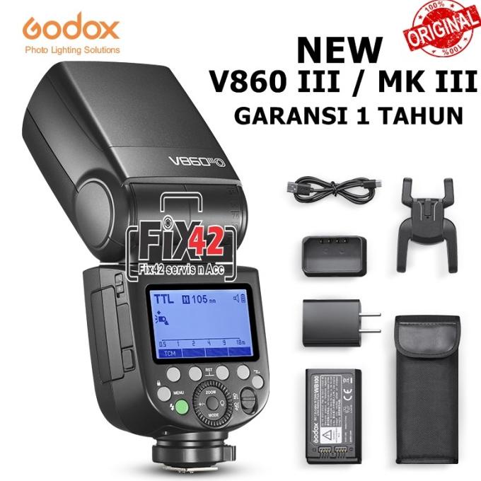 Jual Flash Godox V860III V860 III TTL Li-ion Camera Flash Canon Nikon ...