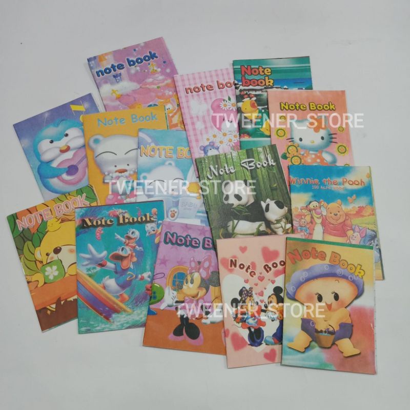 Jual Notes Mini 555 | Buku Notes Murah | Ukuran 8x10,5cm | Isi 12lembar ...