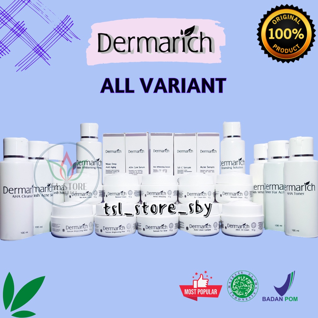 Jual Dermarich Skincare All Varian - Bisa COD - Item Pembersih | Facial ...