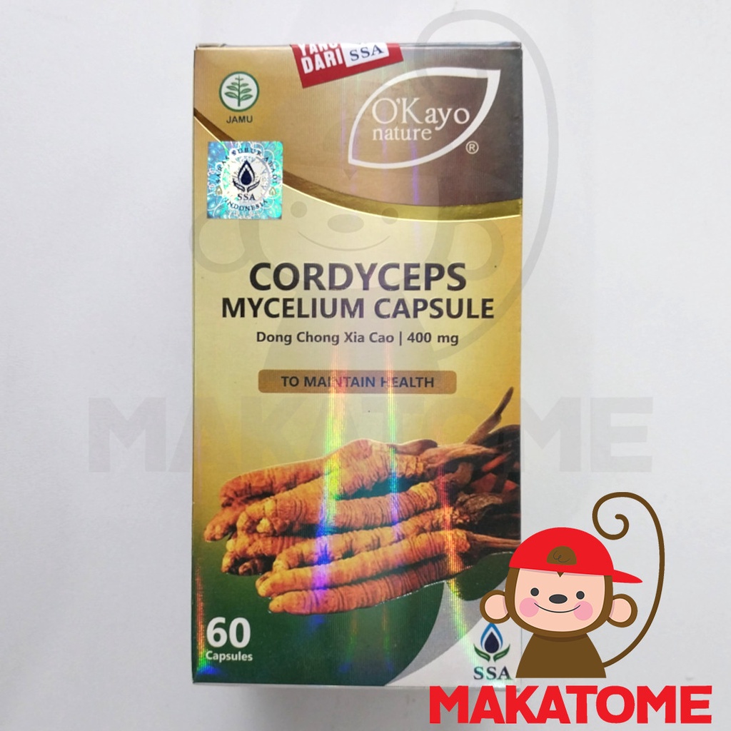 Jual O'kayo Nature Cordyceps Mycelium 60 Capsule dong chong xia cao ...