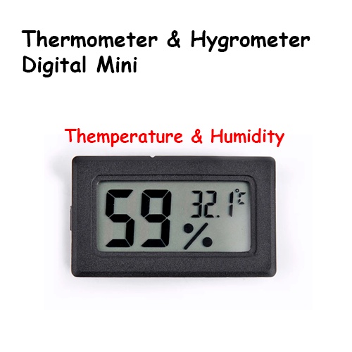 Jual Thermometer Digital Mini Hygrometer Humidity Termometer Suhu Kecil ...