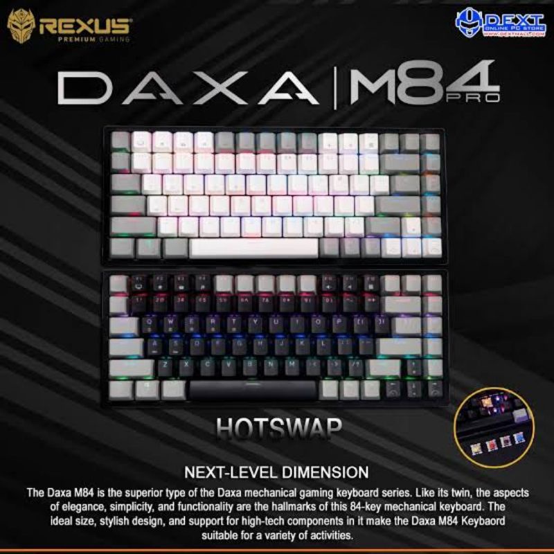 Jual Mechanical Keyboard Rexus Daxa M84 Pro | Shopee Indonesia