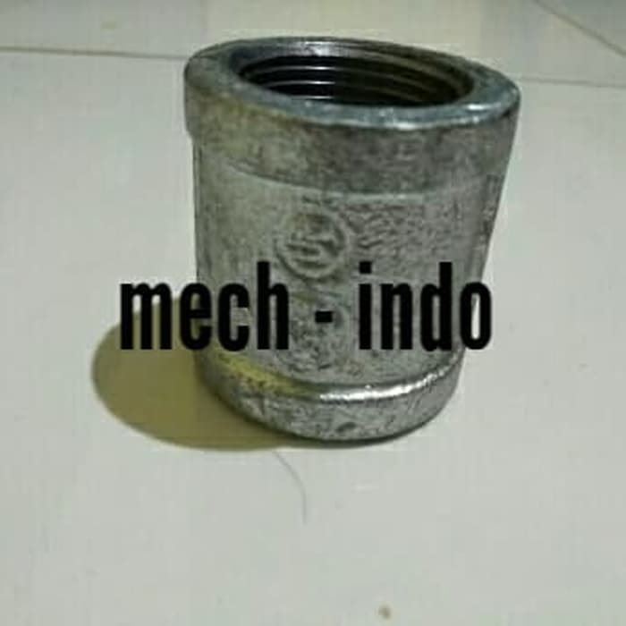 Jual Socket Galvanis Besi uk 1" Drat BSPT ( JZ ) | Shopee Indonesia