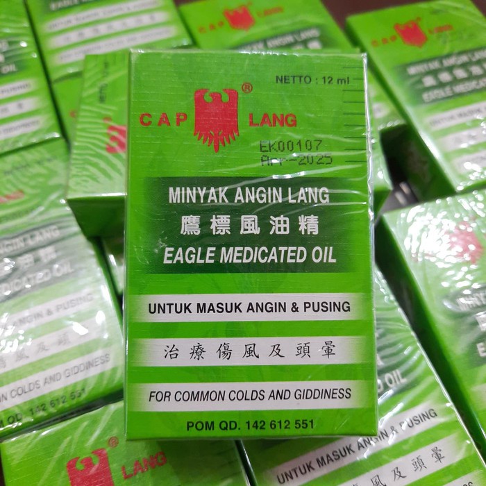 Jual MINYAK ANGIN PPO cap LANG 12 ml Eagle Medicated Oil | Shopee Indonesia