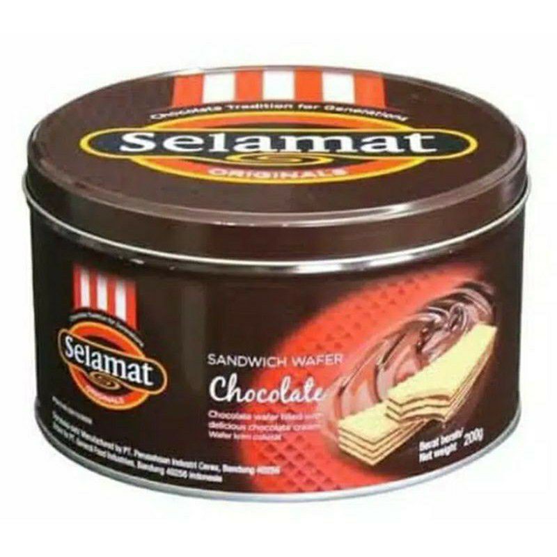 Jual Biskuit Wafer Selamat 200gram Kaleng Kecil | Shopee Indonesia