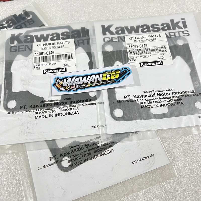 Jual packing Blok paking blok Ninja R SS RR original Kawasaki KGP 11061 ...