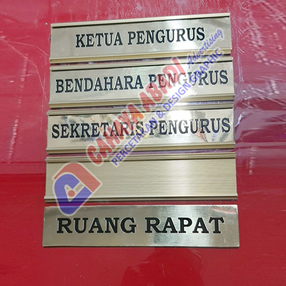 Jual Papan Nama Pintu Ruangan Stainles atau Kuningan | Shopee Indonesia