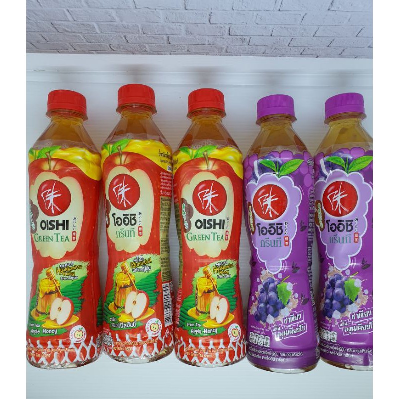 Jual OISHII GREEN TEA GRAPE & APPLE HONEY THAILAND | Shopee Indonesia