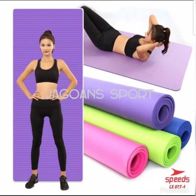 Jual SPEEDS MATRAS YOGA OLAHRAGA NBR 10MM /Exercise/Gym Mat (Free Tas) | Shopee Indonesia